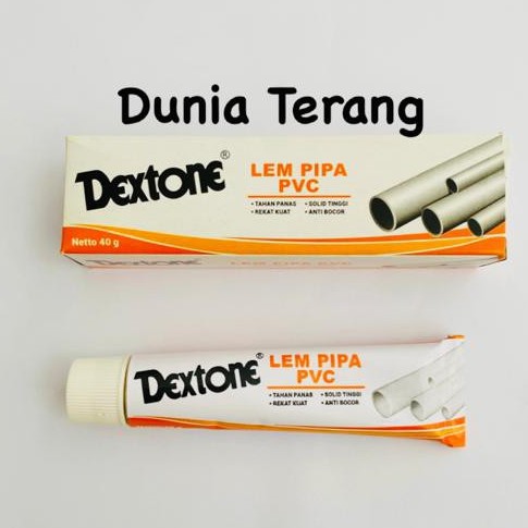 Jual Lem Pipa Pvc DEXTONE - Lem Paralon Tube 40gr - Lem PVC Lem Fitting ...