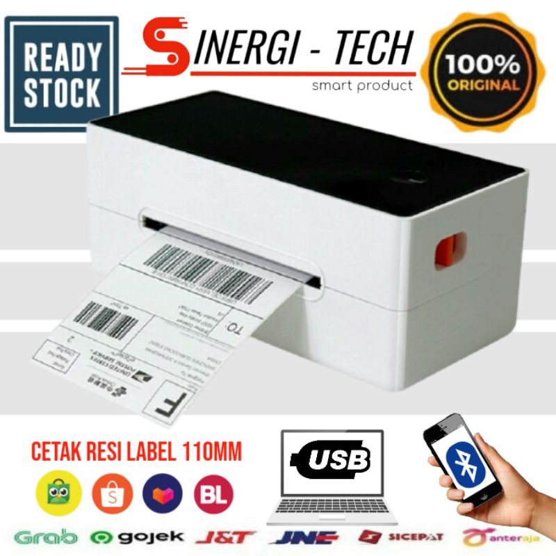 Jual PRINTER BLUETOOTH LABEL BARCODE 110MM BI-428BT CETAK RESI THERMAL BARCODE - USB | Shopee ...