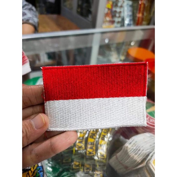 Jual Bedga / BET BENDERA MERAH PUTIH Size : xcm untuk Atasan Seragam ...