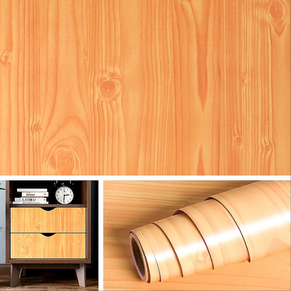 Jual Wallpaper Motif KAYU NATURAL SUNGKAI Stiker PVC Lemari Meja Pintu ...