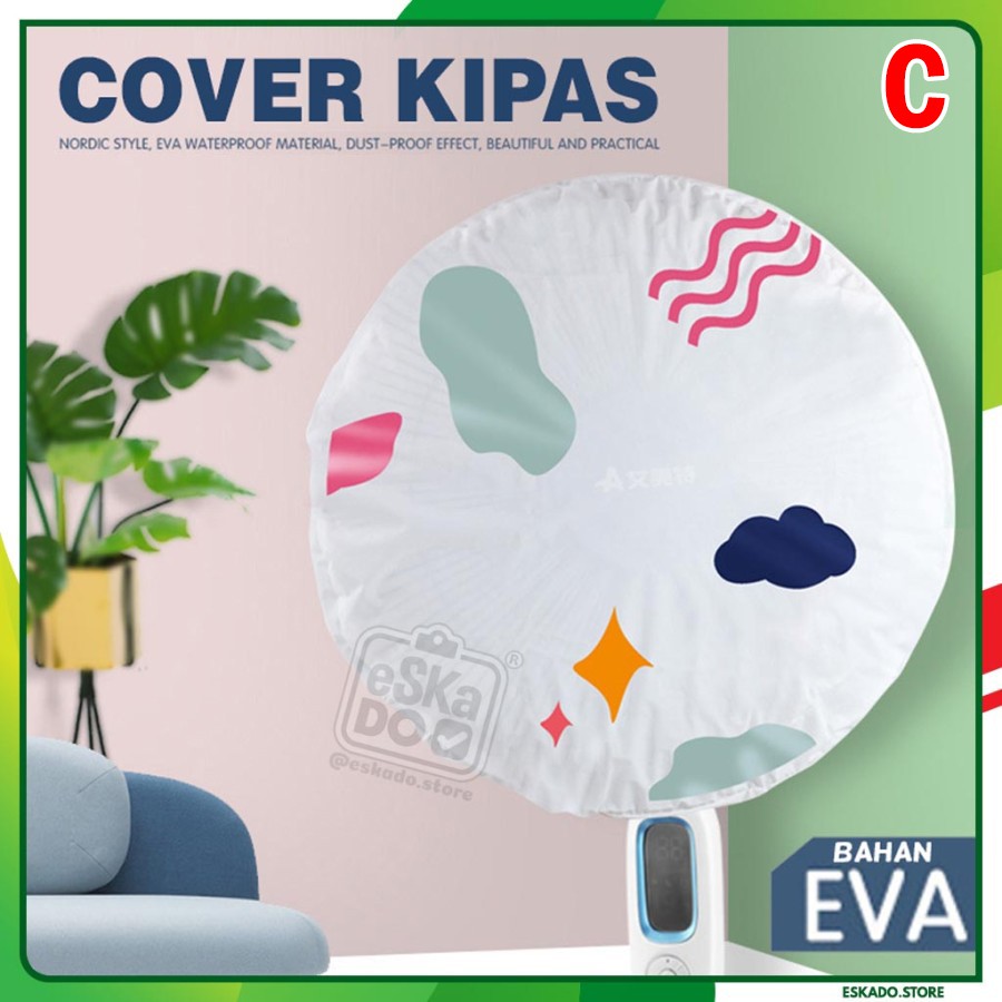 Jual Cover Penutup Kipas Angin/ Pelindung Kipas Angin Nordic Style ...