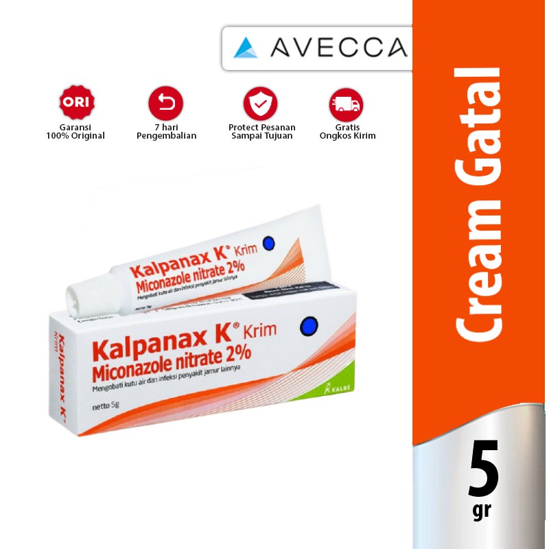 Jual Kalpanax Krim 5 gr / Obat Panu / Obat Gatal / Jamur / Kurap / Kutu ...