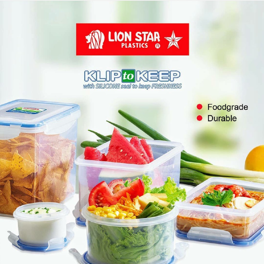 Jual LION STAR Klip To Keep / Organizer Kulkas / Kotak Makan Kedap ...