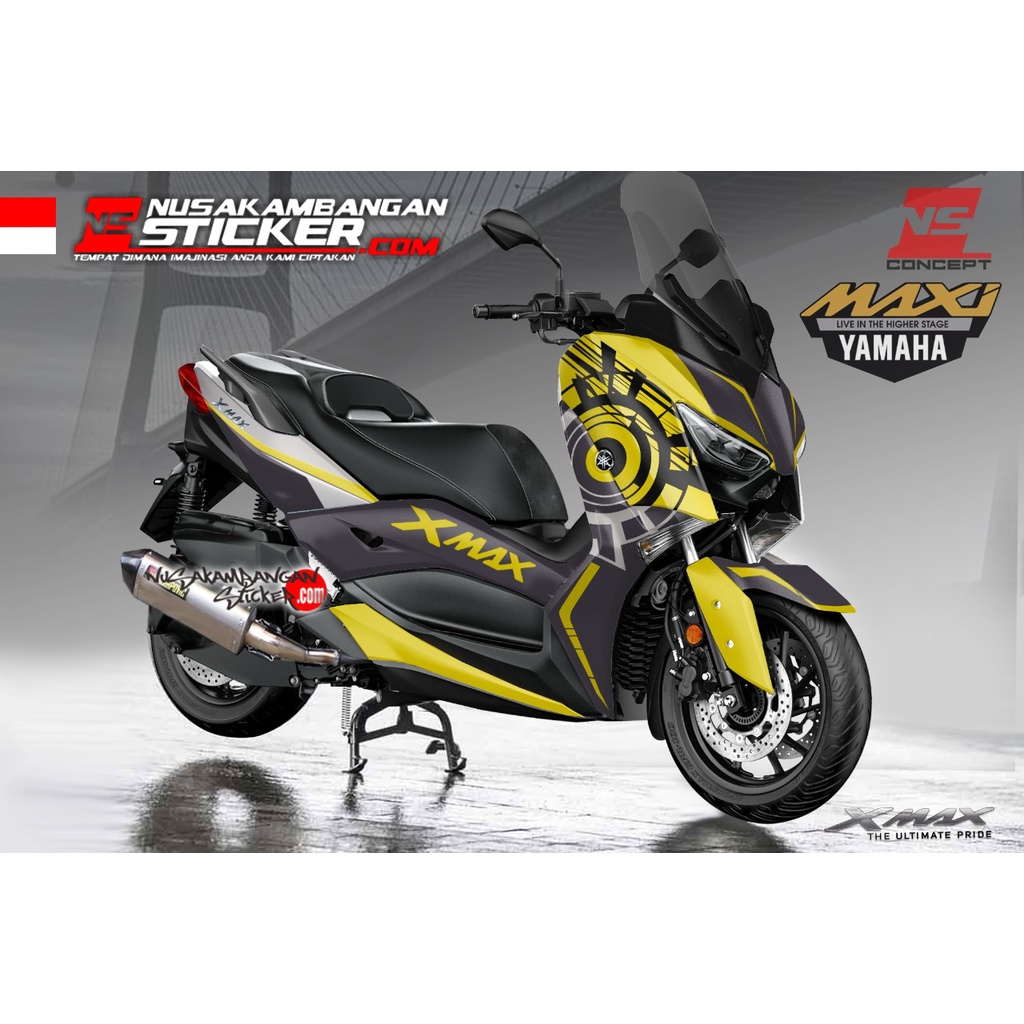 Jual Stiker Xmax Ironman Kuning | Shopee Indonesia