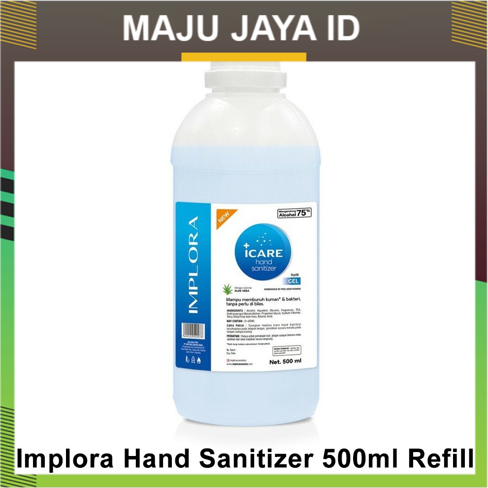 Jual Implora Hand Sanitizer 500ml Cair Refill / Implora ICare Hand ...
