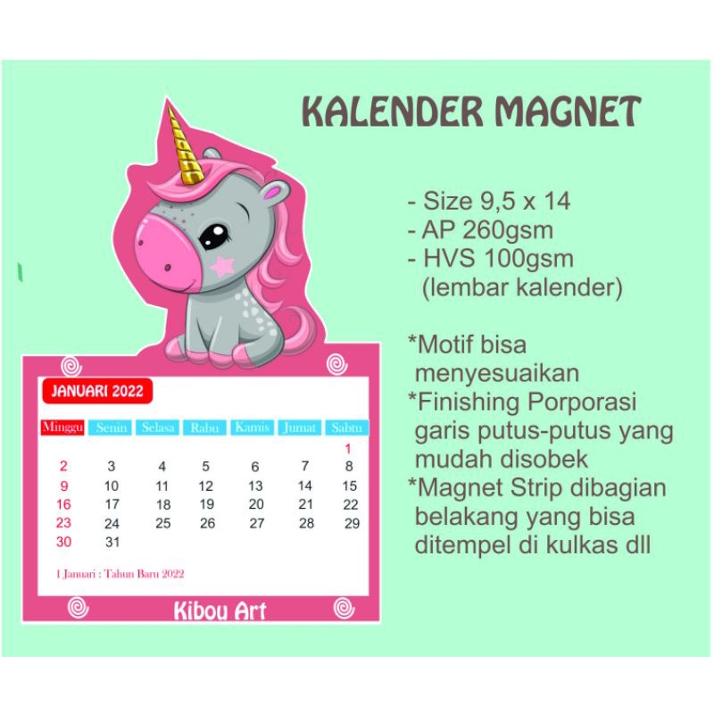 Jual Kalender Magnet Mini | Shopee Indonesia