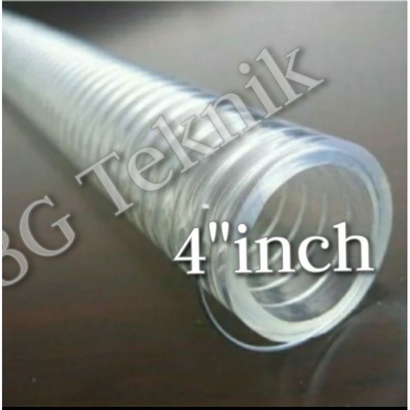 Jual Selang Kawat Spiral 4"/Selang PVC Spring Hose 4"inch Selang Minyak ...