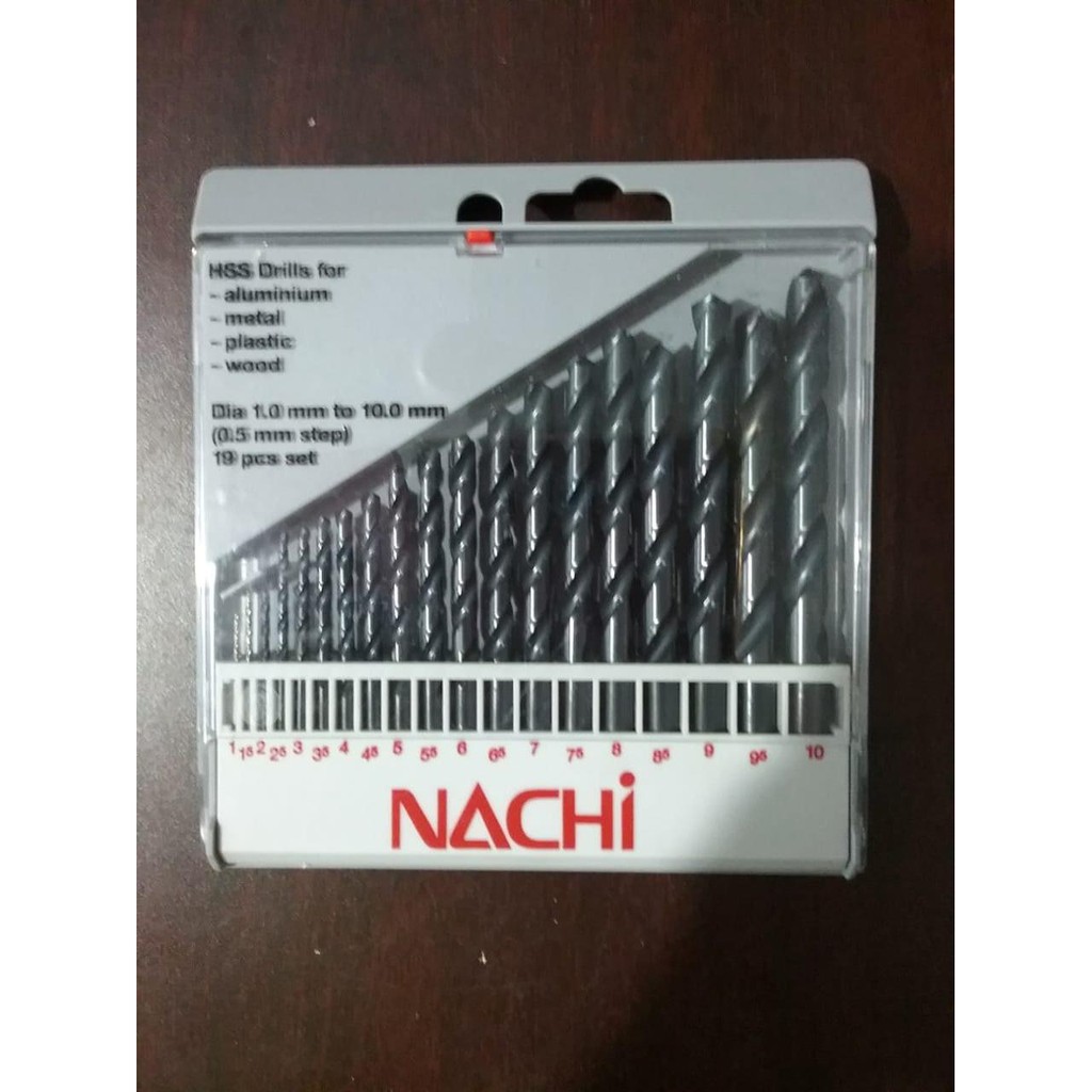 Jual NACHI Mata Bor Besi Set 1-10mm 19pcs | Shopee Indonesia