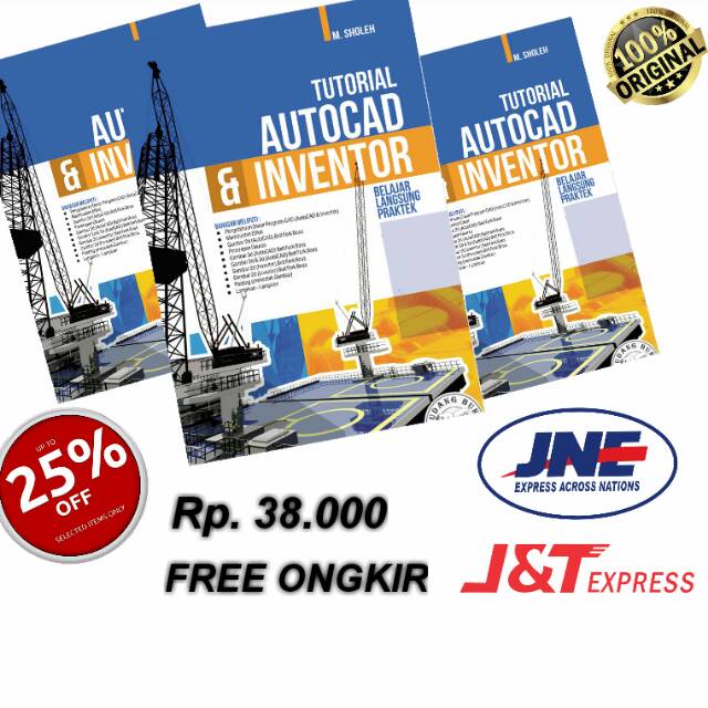 Jual BUKU TUTORIAL AUTOCAD DAN INVENTOR BELAJAR LANSUNG PRAKTEK ...