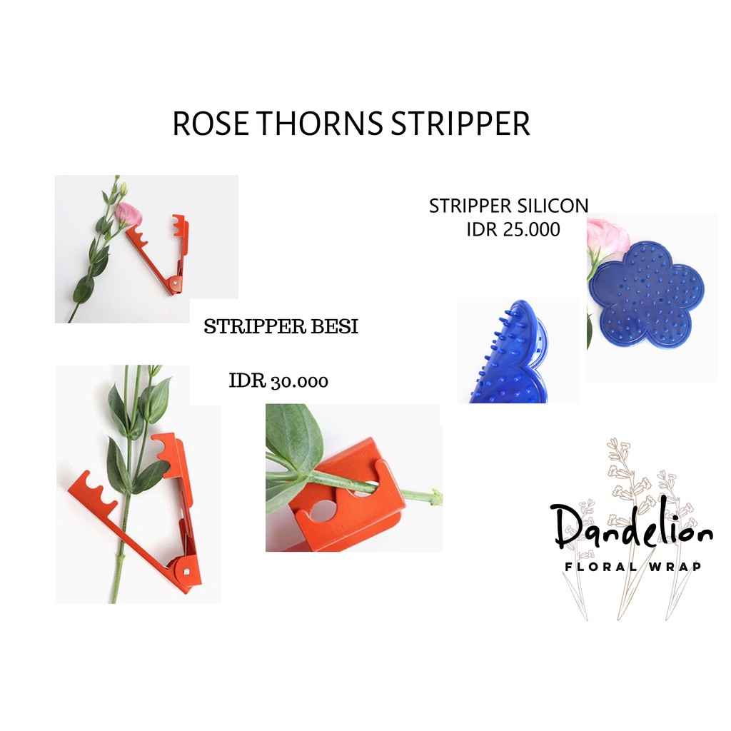 Jual ROSE THORNS STRIPPER ALAT PENCABUT DURI BUNGA MAWAR / ALAT ...