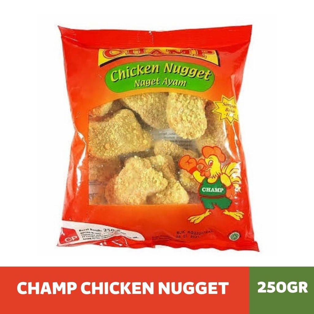 Jual Champ Chicken Nugget | Nugget Ayam Champ [250gr, 500gr, 1000gr ...