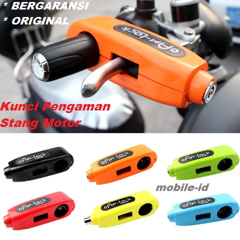 Jual Gembok Motor Rem Tangan Capslock Pengaman Kunci Setang Motor Anti ...