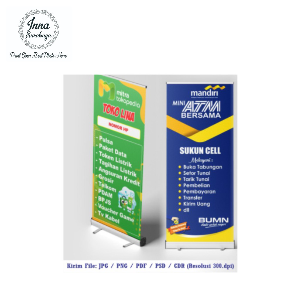 Jual ROLL UP BANNER BAHAN SPANDUK FLT 280 | Shopee Indonesia