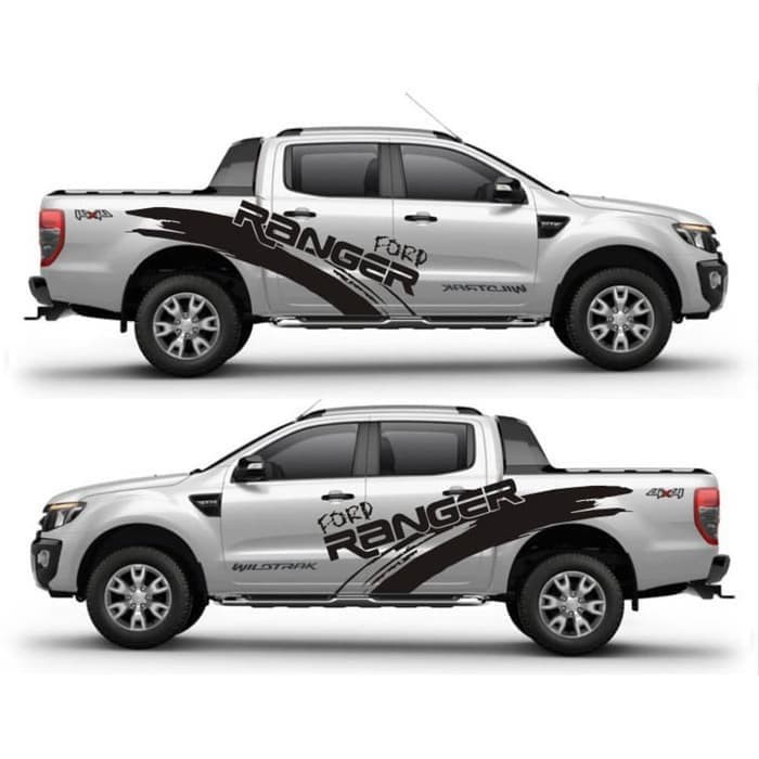 Jual PROMO TERLARIS STIKER CUTTING FORD RANGER STRIPING VARIASI BODY ...