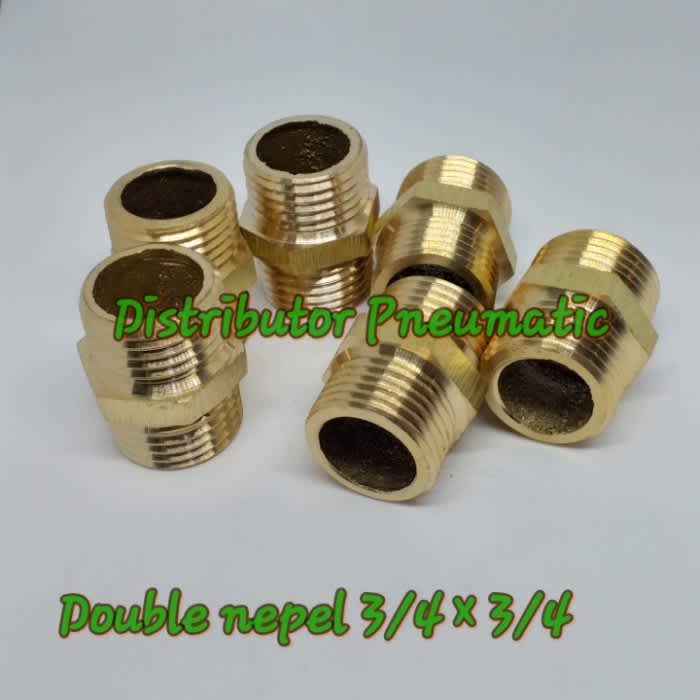 Jual Double nepel 3/4 × 3/4 Kuningan | Shopee Indonesia