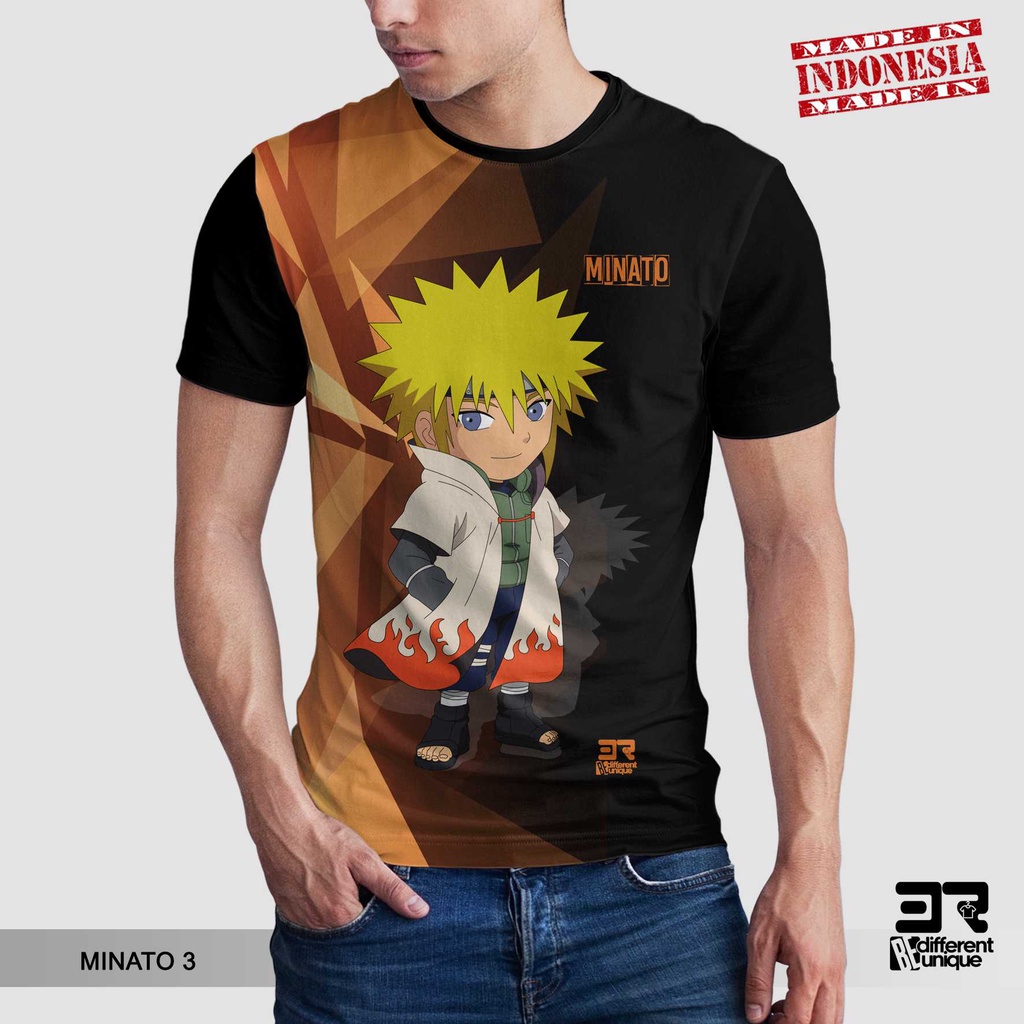 Jual [ COD ] KAOS PRINTING GAMBAR ANIME NARUTO / BORUTO KARAKTER MINATO ...