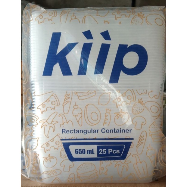 Jual THINWALL KIIP RECTANGULAR 650 ML ISI 25 PCS | Shopee Indonesia