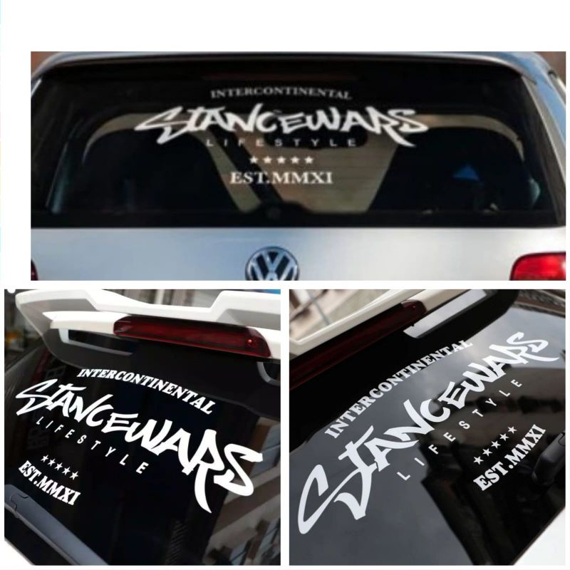 Jual STICKER STANCEWARS STICKER KACA MOBIL CUTTING | Shopee Indonesia