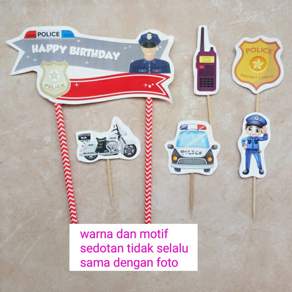 Jual topper toper hiasan tusukan kue cake happy birthday ulang tahun ...