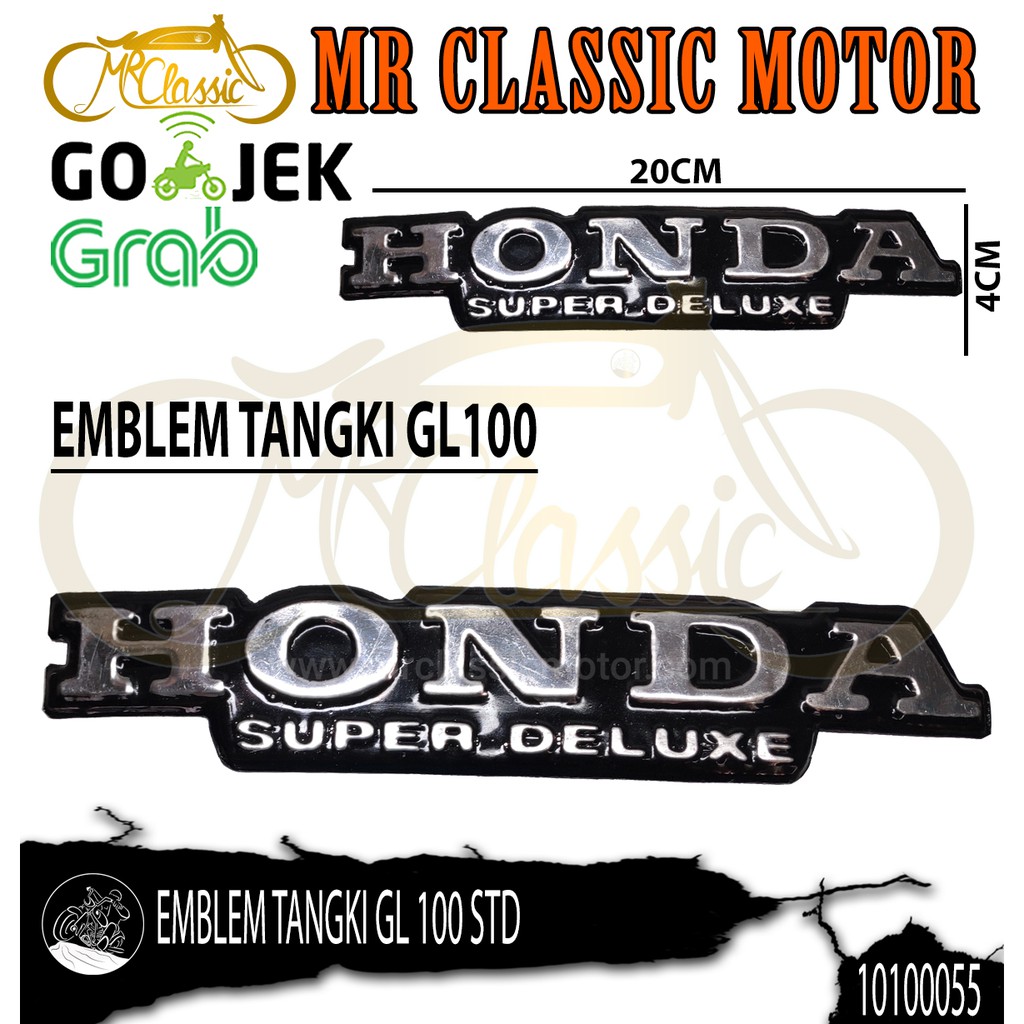 Jual Emblem Logo Tangki Honda GL100 Standard Variasi Custom | Shopee ...