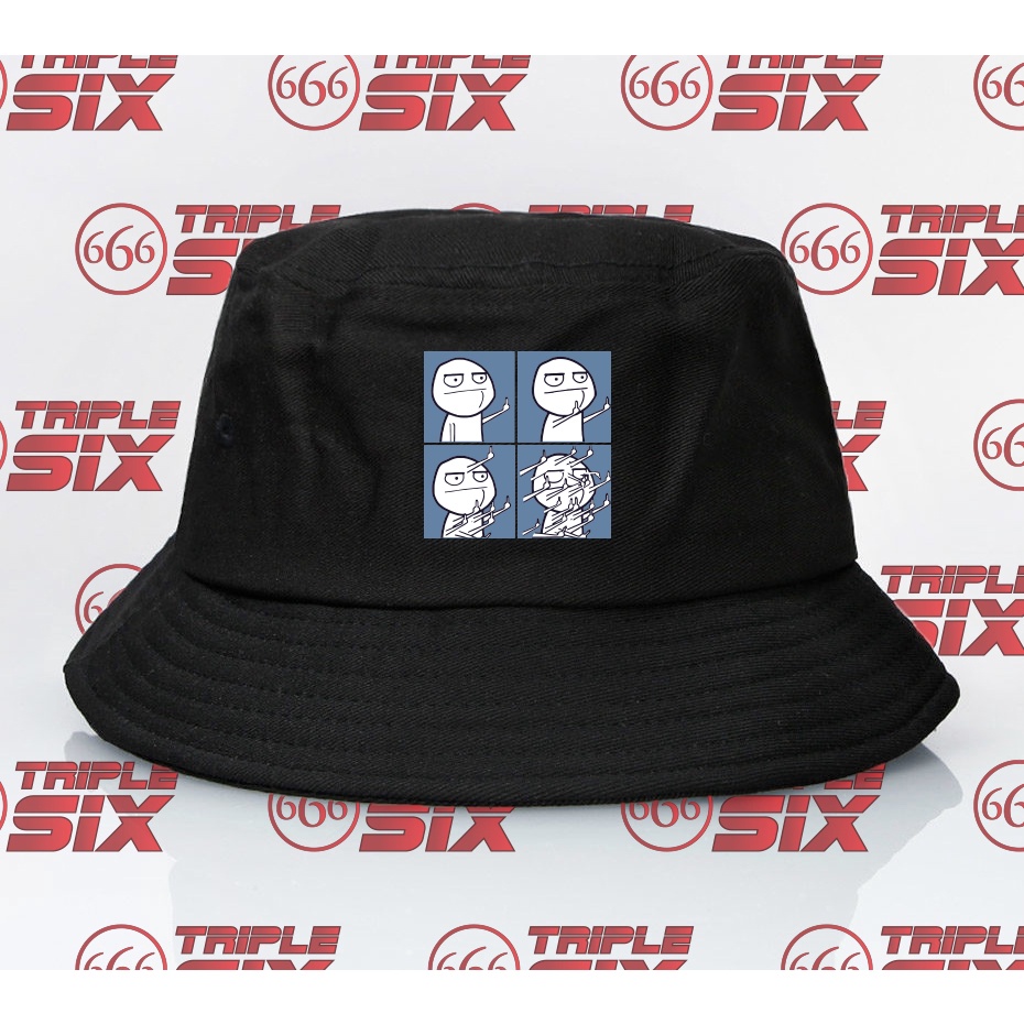 Jual Topi Bucket Meme FU Jari tengah Komik 9gag | Shopee Indonesia