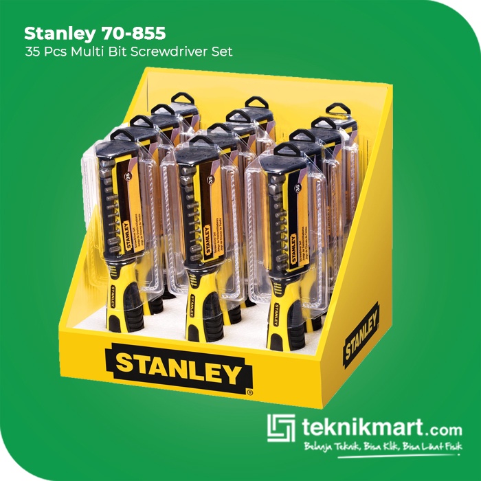 Jual Stanley Multi Screwdriver Bit Set / Obeng Set 35 in 1 70-885 ...