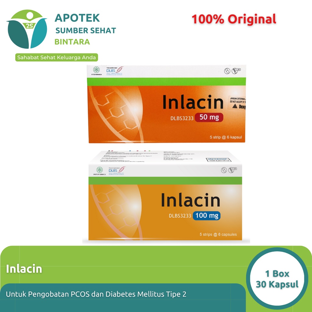 Jual Inlacin Kapsul Obat PCOS PROMIL dan Diabetes Mellitus | Shopee ...