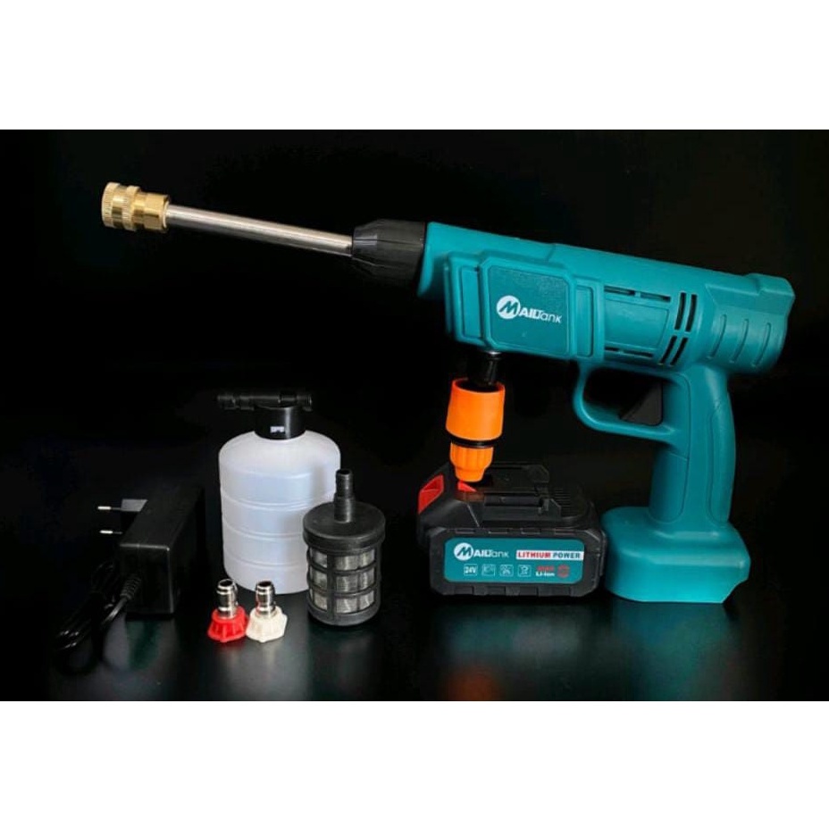 Jual DUA BATRAI Mailtank Mesin Jet Cleaner Cordless 24v Jet Cleaner ...