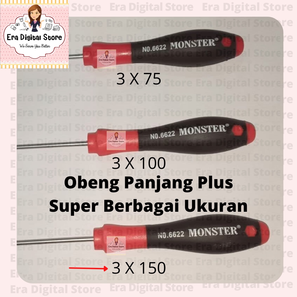 Jual Obeng Panjang Plus Super Berbagai Ukuran | Shopee Indonesia