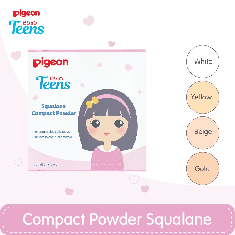 Jual PIGEON TEENS Compact Powder Squalane 14Gr | Shopee Indonesia