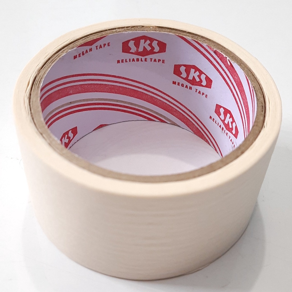 Jual Lakban Kertas / Masking Tape SKS 2 inchi | Shopee Indonesia