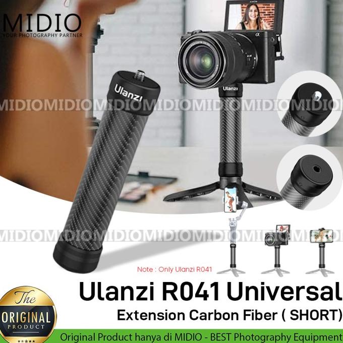Jual ULANZI R041 SHORT Carbon Fiber Extension Pole Stick For Gimbal Vlog | Shopee Indonesia