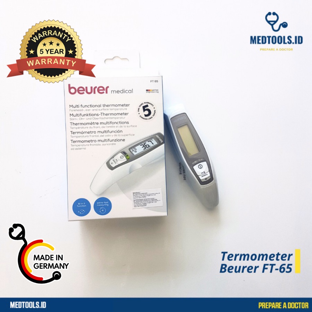 Jual Termometer Multifuction Beurer FT65 / Termometer Instan Infrared | Shopee Indonesia