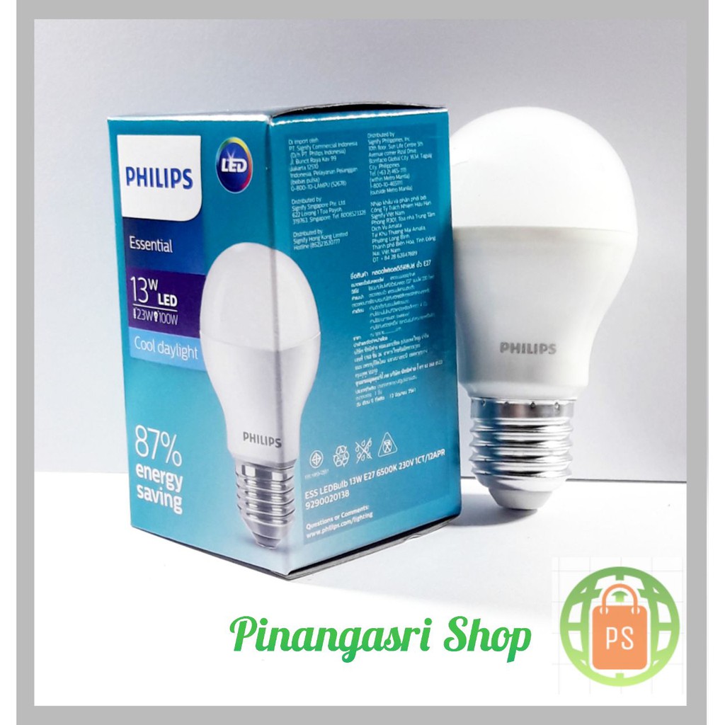 Jual LAMPU LED ESSENTIAL PHILIPS 3 5 7 9 11 13 watt ESSENSIAL Bulb 3w ...