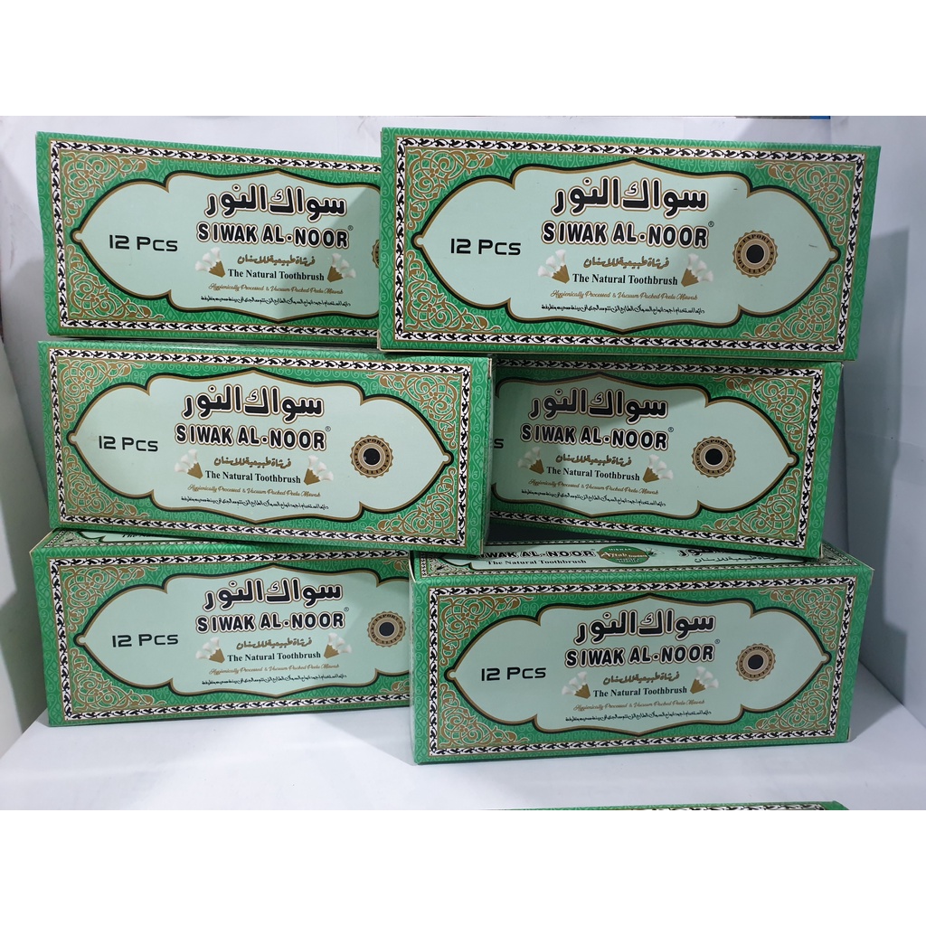 Jual kayu miswak / siwak al noor original 12pcs siwak | Shopee Indonesia