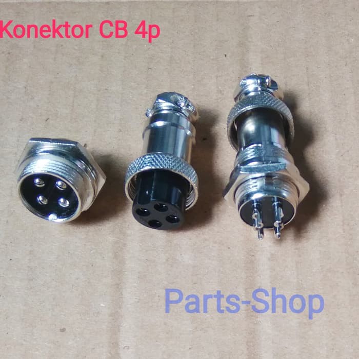 Jual Konektor Connector CB Radio 4 pin 4p Male and Female. | Shopee Indonesia