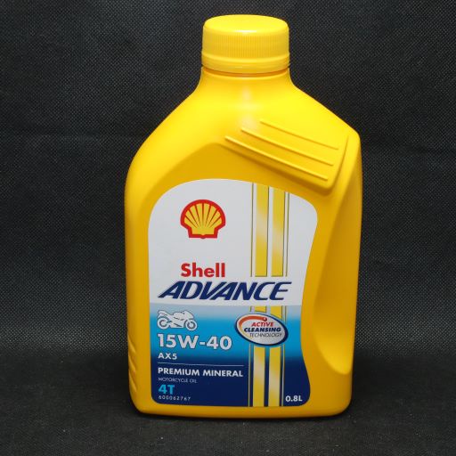 Jual Oli shell 15w-40 ax5 0.8 L atau 800 ml advance kuning | Shopee ...