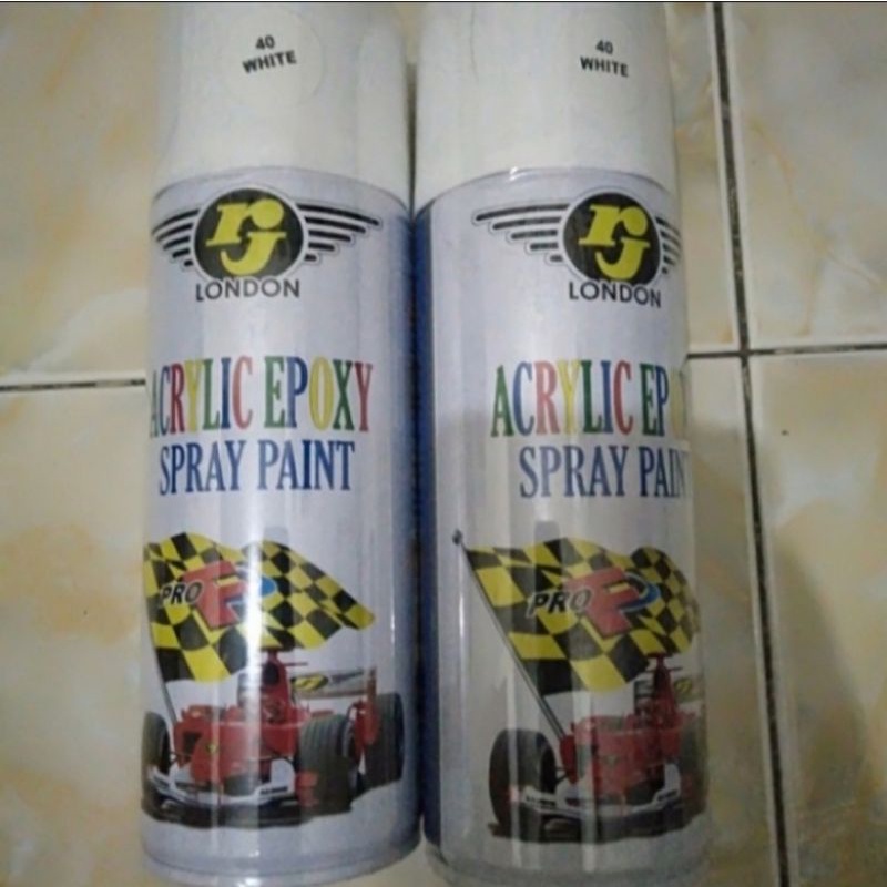 Jual cat semprot RJ London 400cc warna putih(40) pylox pilox | Shopee ...