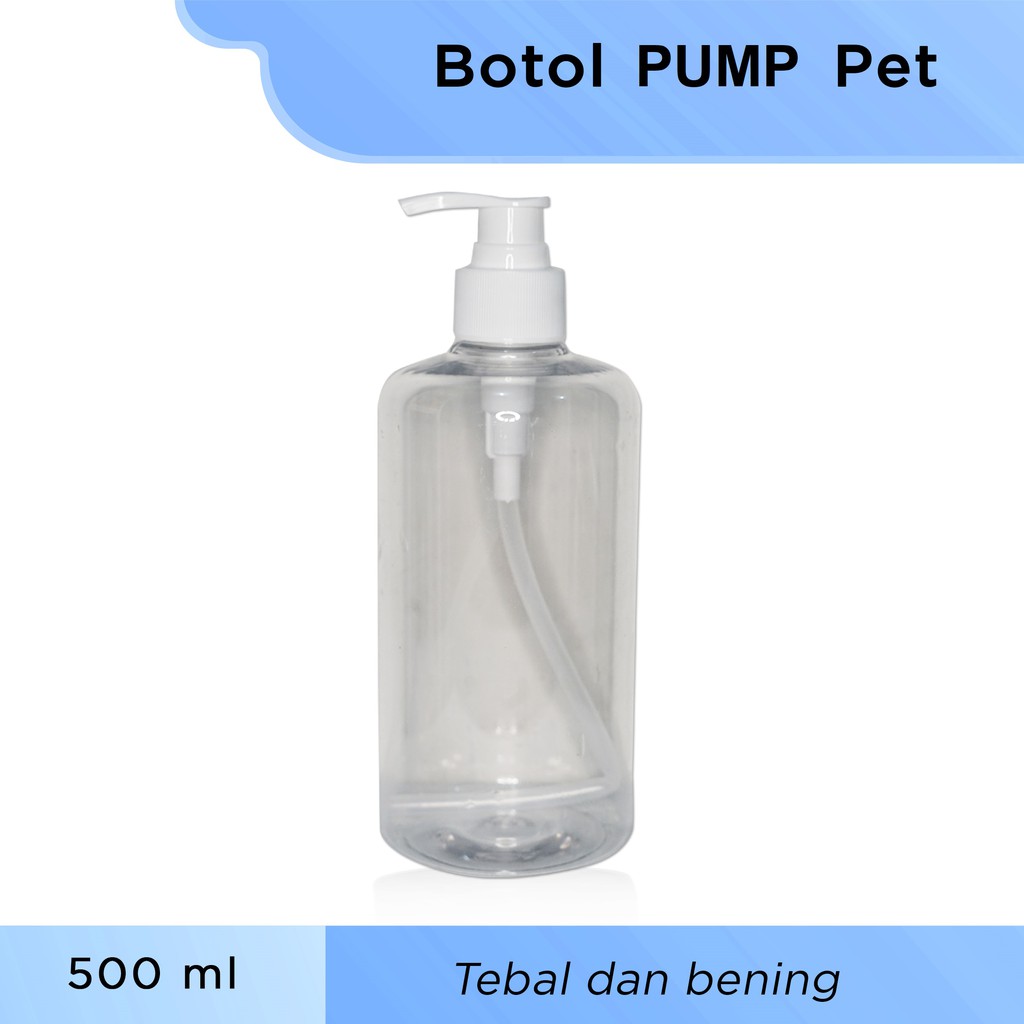 Jual botol pump 500ml tebal bening ready Neck 28 | Shopee Indonesia