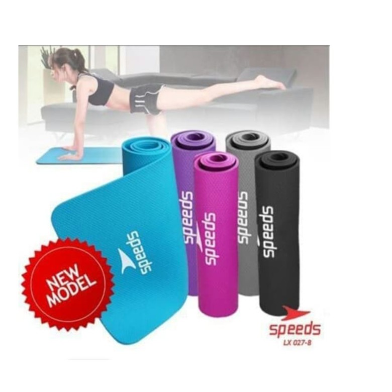Jual SALE MATRAS YOGA /YOGA MATT SPEEDS NBR 8 mm / 10 mm + TAS MATRAS ...