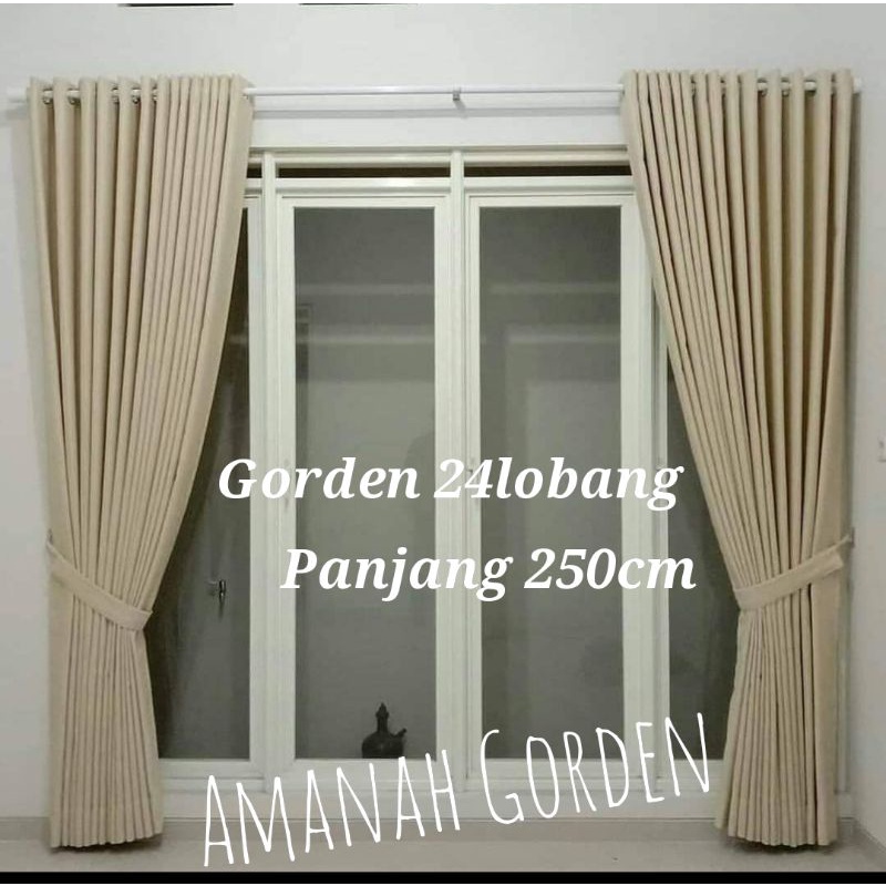 Jual Gorden Jendela Kamar Aesthetic Lebar 2 Meter Panjang 250cm Jendela ...