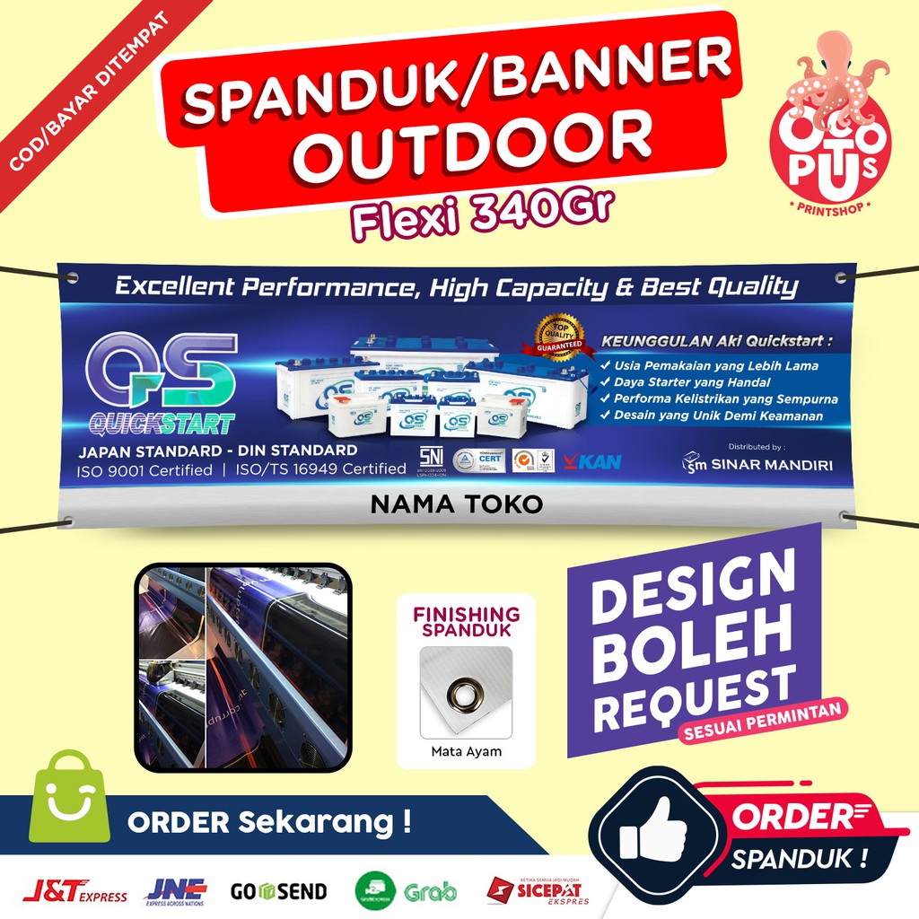 Jual SPANDUK BANNER BALIHO BACKDROP KETEBALAN 340 GR SUPER GLOSSY ...