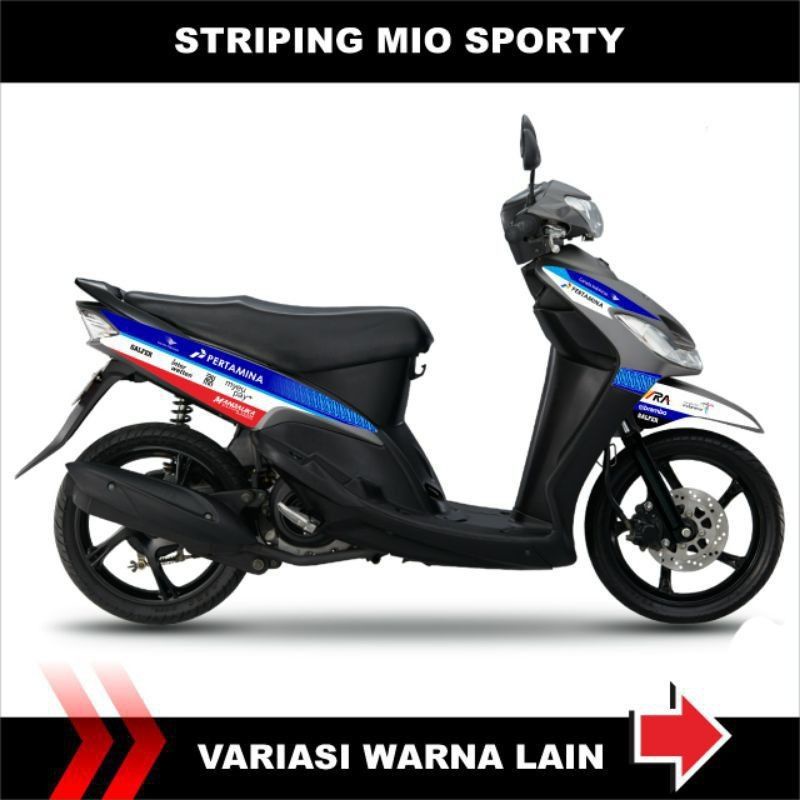 Jual STRIPING / STICKER LIST BODY MOTOR MIO SPORTY /MIO SMILE PERTAMINA ...