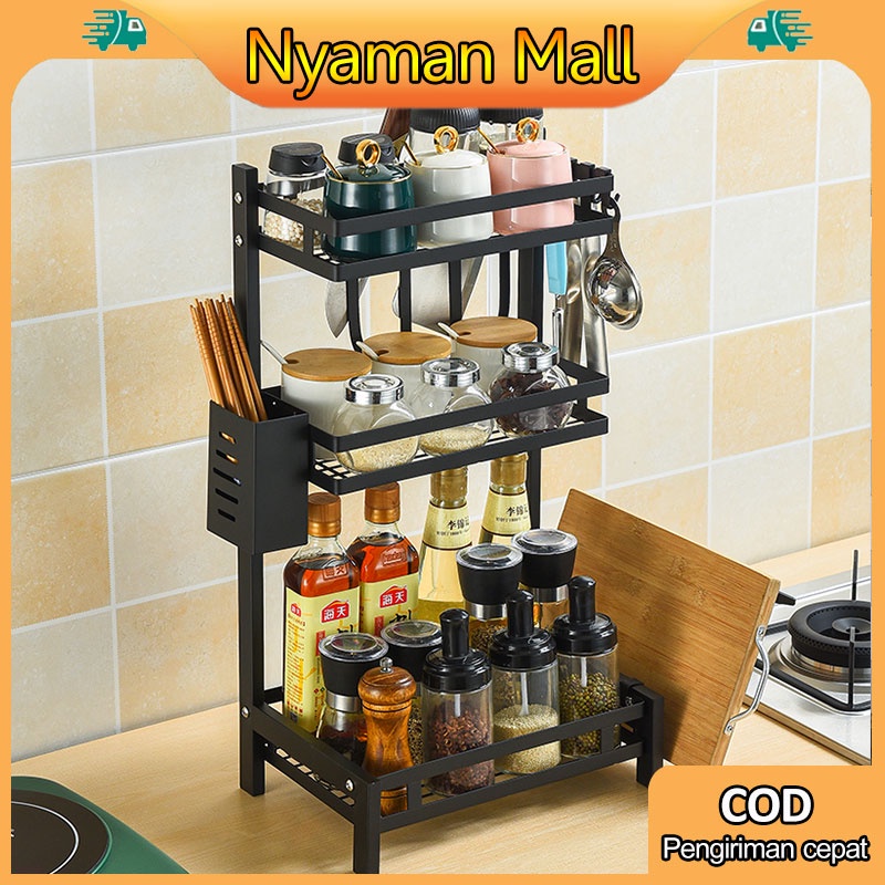Jual Rak Dapur Rak Rempah Rak Bumbu Stainless Steel Rak Penyimpanan ...