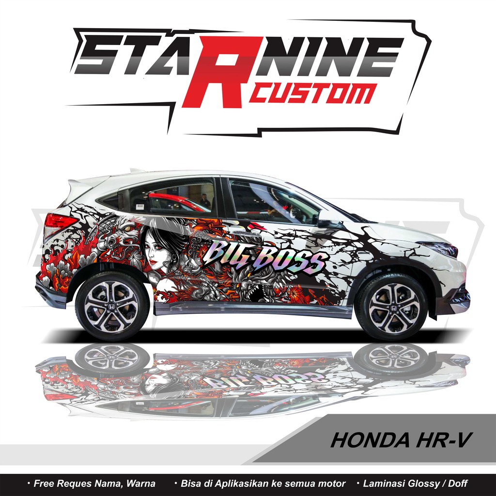 Jual sticker hrv decal hrv stiker mobil hrv honda hrv | Shopee Indonesia