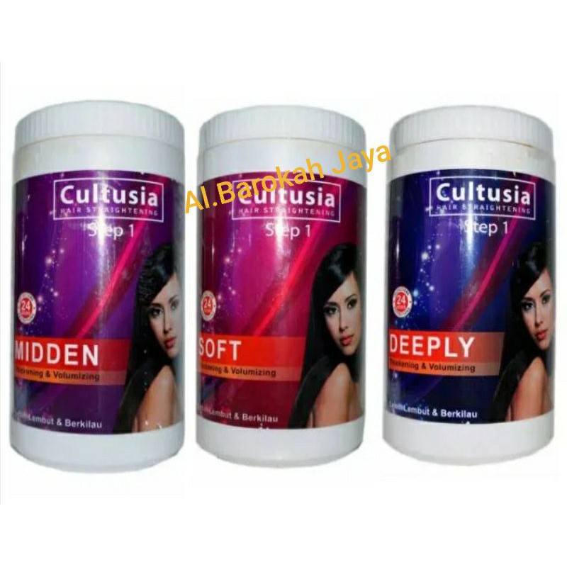 Jual Cultusia Hair Straightening Step1 1000ml Obat Pelurusan Rambut ...