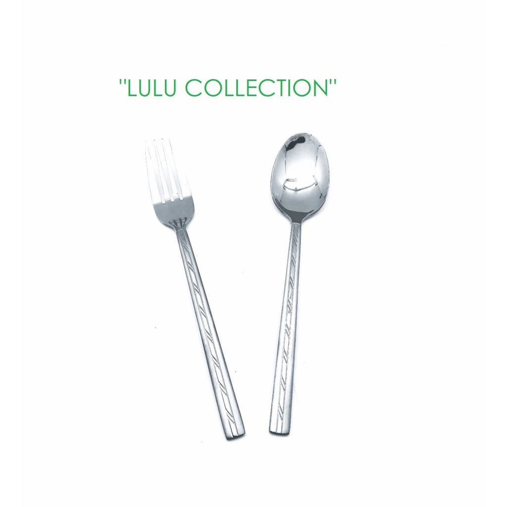 Jual LULU SPOON & FORK SENDOK GARPU SET STAINLESS | Shopee Indonesia