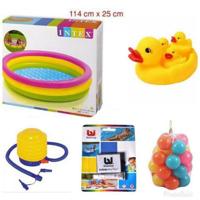 Jual Kolam Anak Intex / Kolam Karet Intex /Kolam Renang Pelangi intex ...