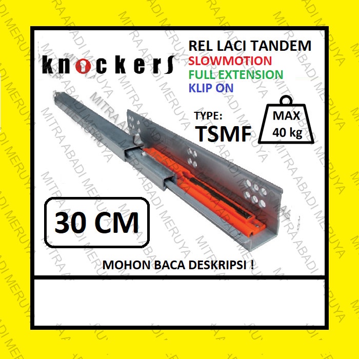 Jual Rel Laci Tandem KNOCKERS TSMF 30 Rel Tandem Full Extension ...
