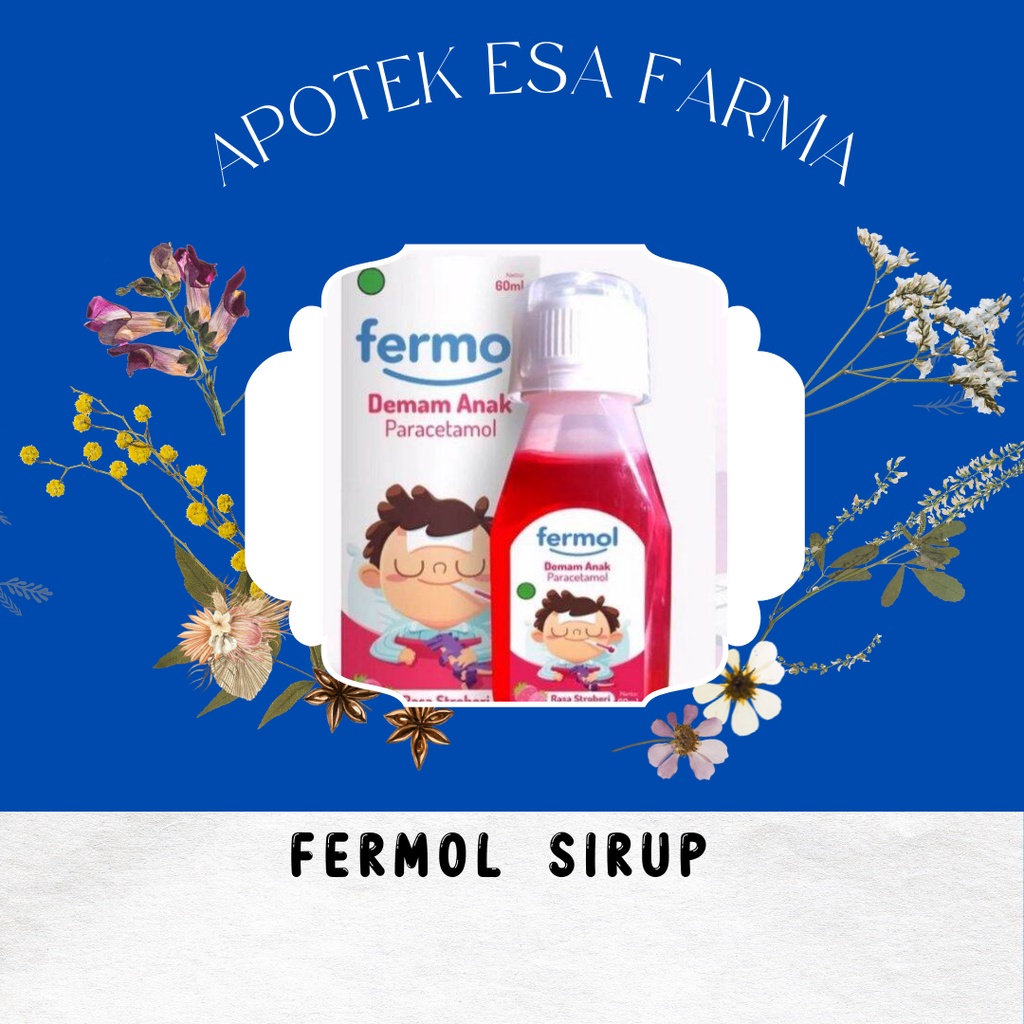 Jual FERMOL DEMAM ANAK 160 MG/5 ML SIRUP RASA STROBERI 60 ML | Shopee ...
